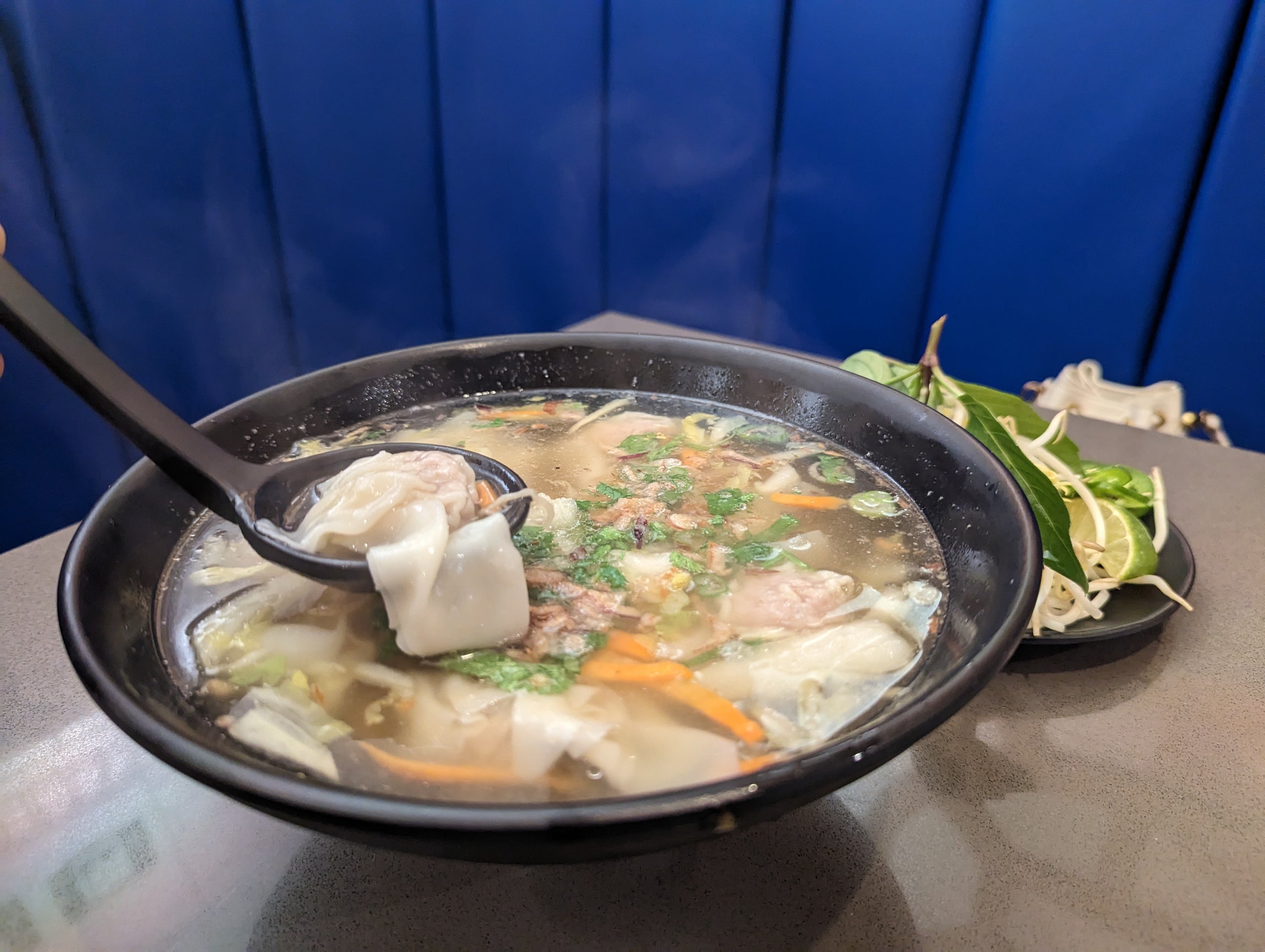 H3: Wonton With Rice Noodle | Pho Den